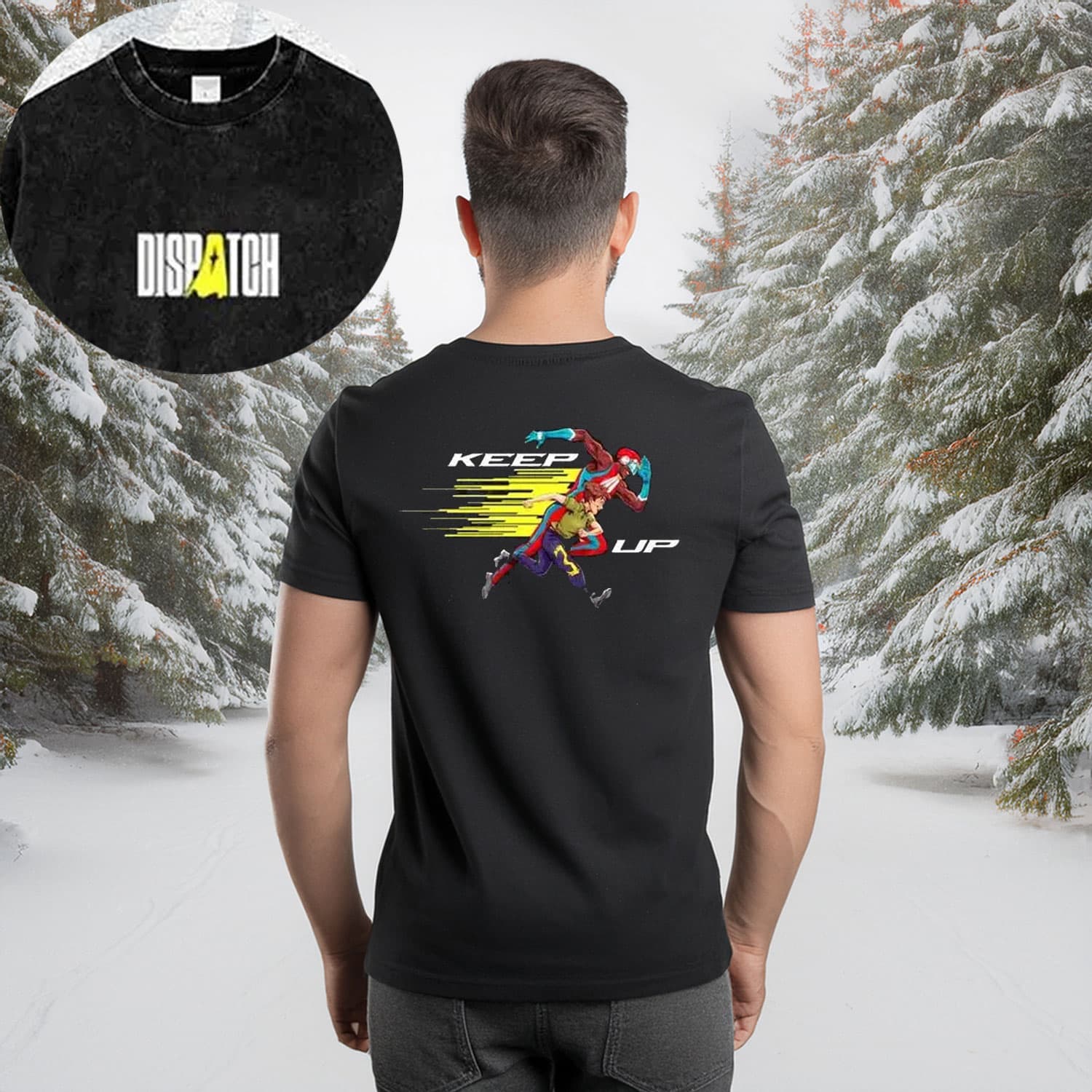 Dispatch Washed T-Shirt – Chase Keep Up Super Hero Game Tee - Official ...